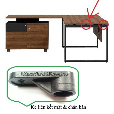 Ke đỡ mặt bàn - Ke liên kết mặt bàn và chân bàn
